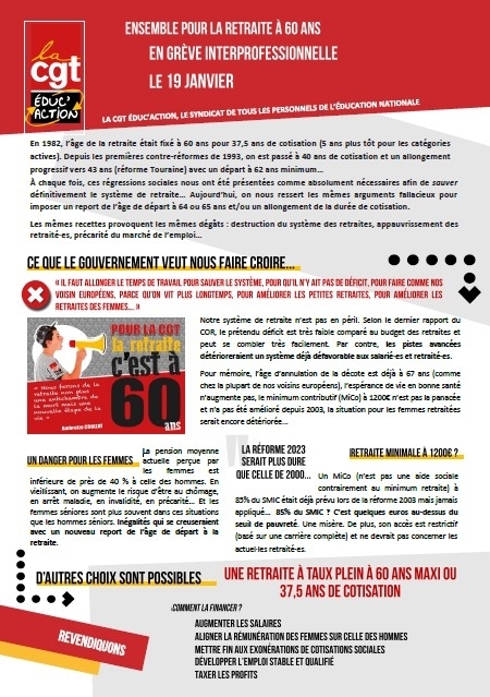 Retraite - CGT Educ'Action